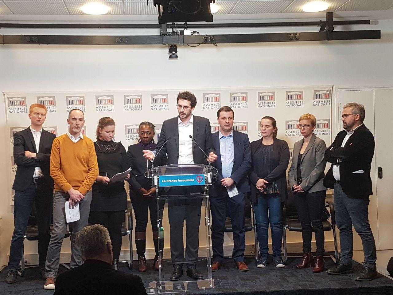 Le groupe LFI présente ses propositions de loi pour la prochaine niche ...