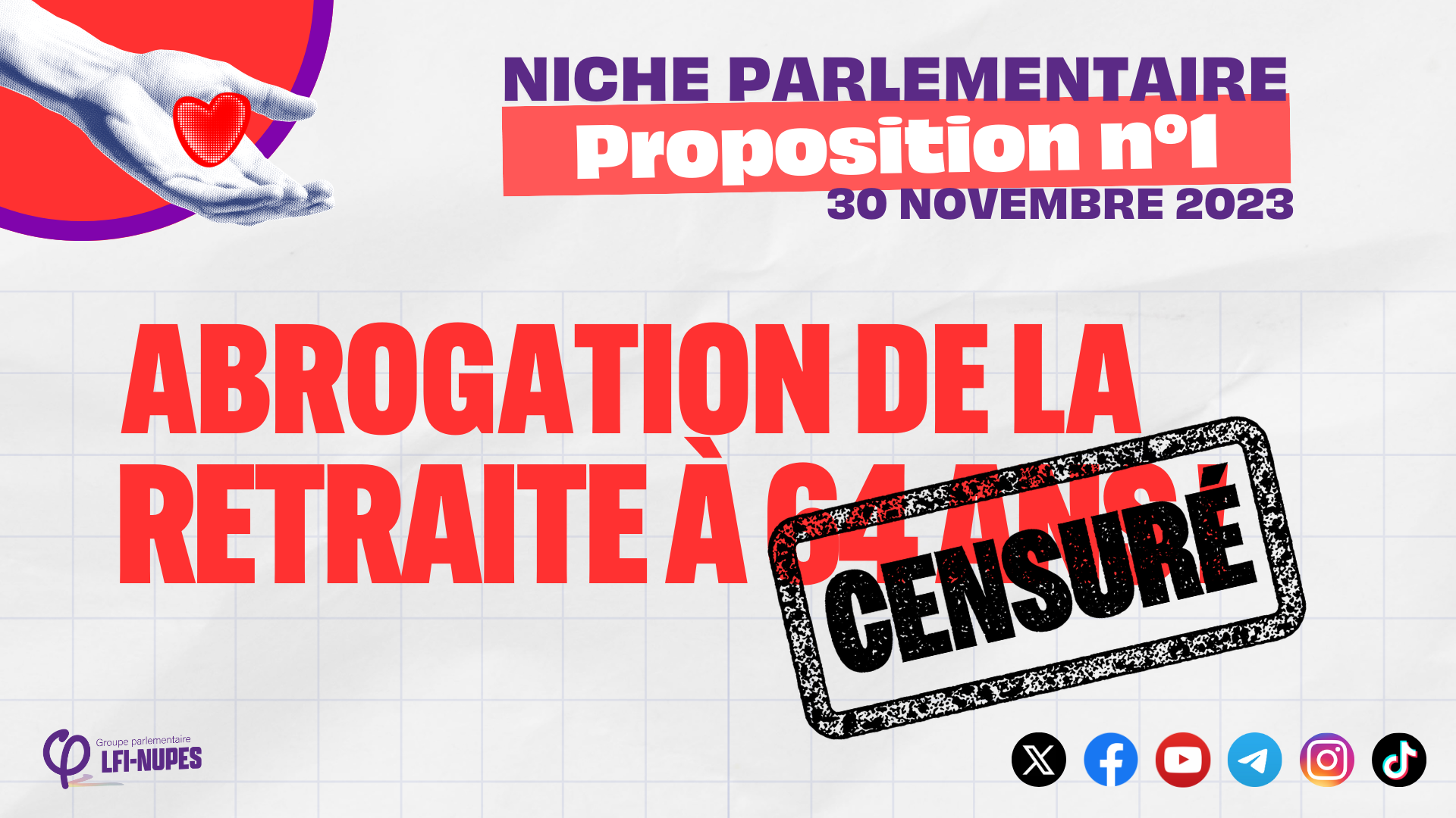 Abrogation de la retraite à 64 ans - La France insoumise