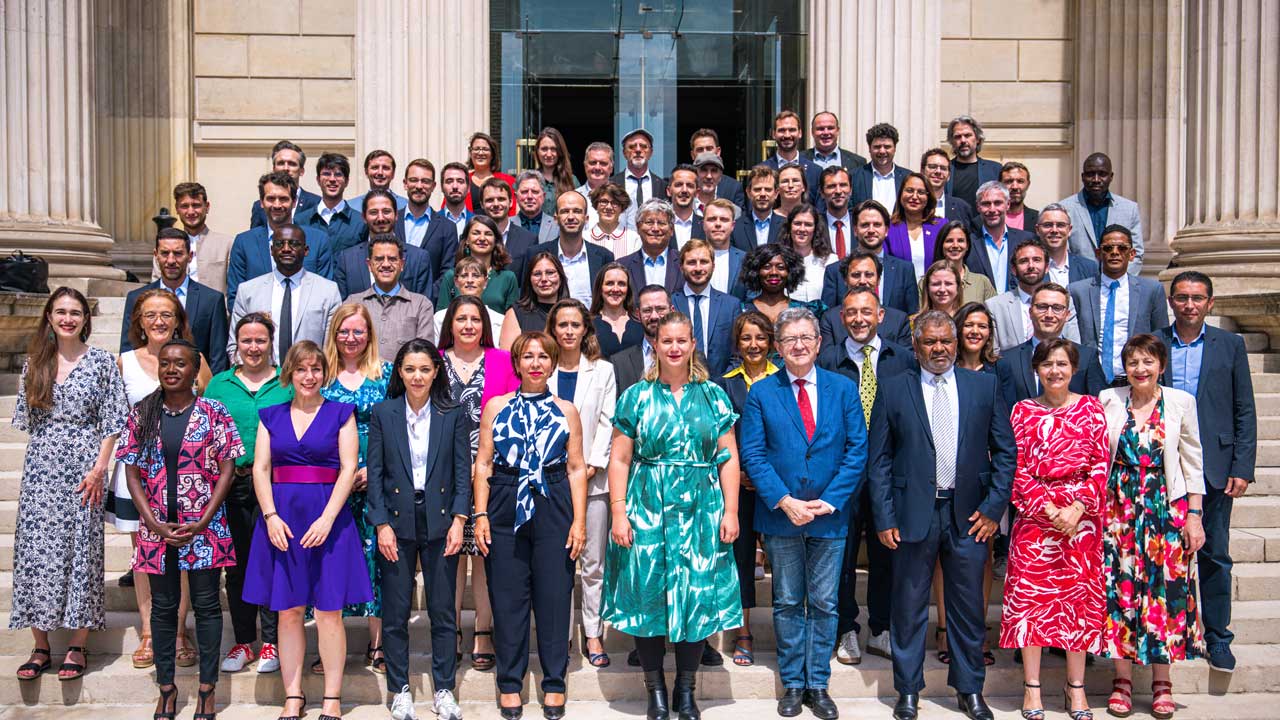 Les membres du bureau du groupe LFI-NFP à l'Assemblée nationale - La France insoumise